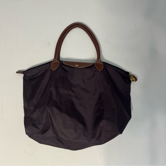Longchamp | Bags | Dark Brown Longchamp Tote Bag Large Le Pliage | Poshmark